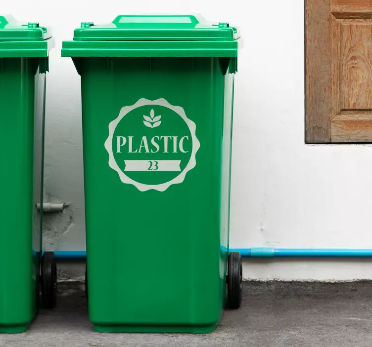 Container sticker plastic - TenStickers