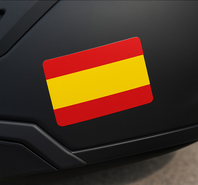 Spaanse vlag helm decal motor sticker